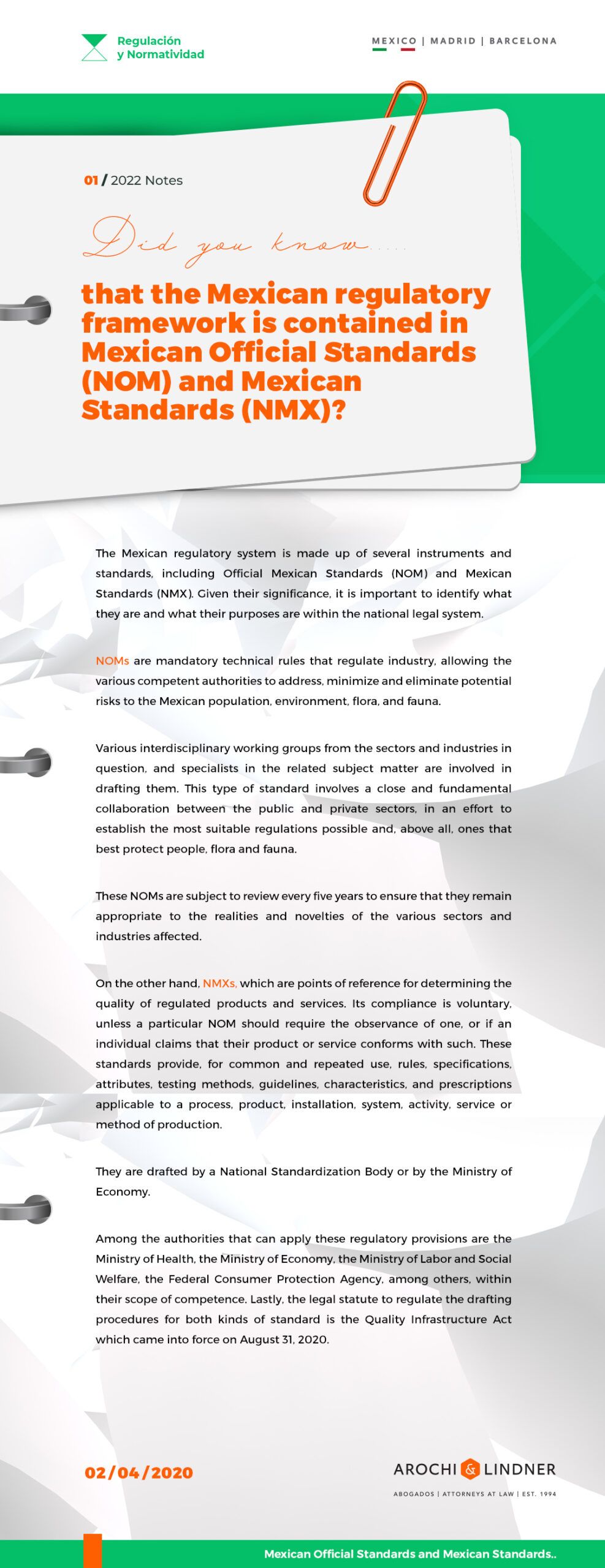 Did you know that the Mexican regulatory framework is contained in ...